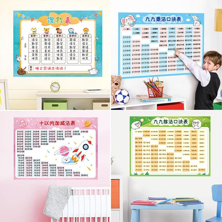 Ninety-nine multiplication table stickers primary school second grade ...