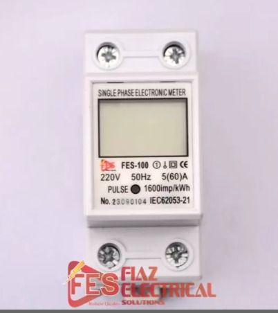 FES Sub Meter Digital Single Phase || KWH Single Phase Meter in Pakistan Model FES-100 | Daraz.pk