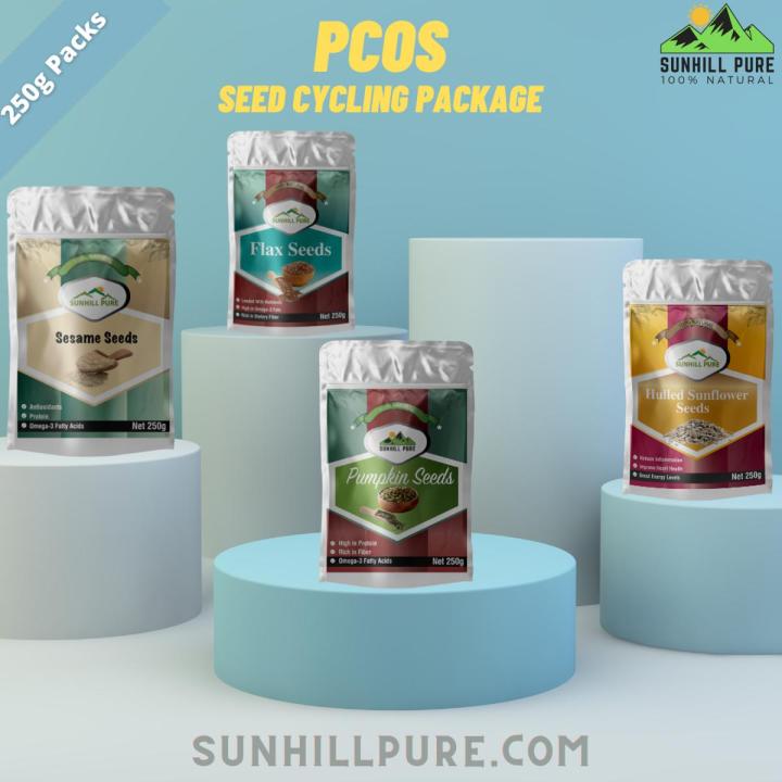 Seed Cycling For PCOS Kit | Imported | Premium Quality | 1Kg Fresh ...