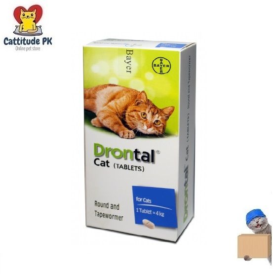 Drontal Deworming Tablet for Cats (1 Tablet) | Daraz.pk
