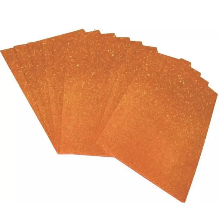 Pack Of 10 Pcs Glitter Foaming Sticker Sheet Sticky Fomic Glitter ...