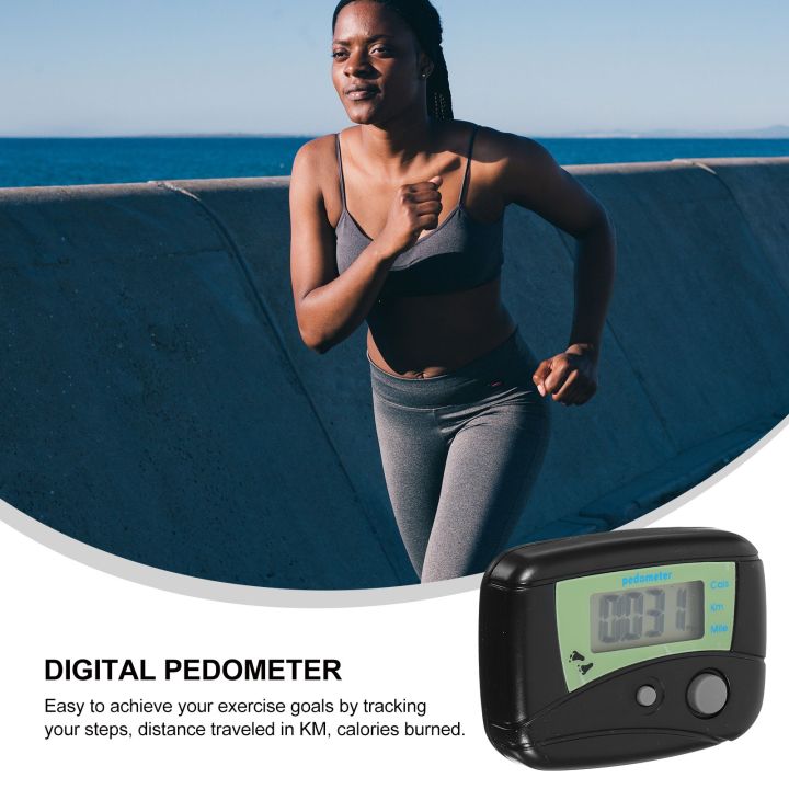 Black (calorie pedometer, digital LCD display, portable [Kuike Mall ...