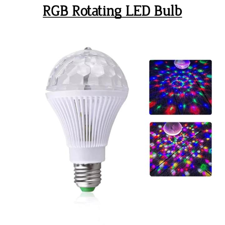 Led Colorful Rotating Light Crystal Small Magic Ball Stage Light Color ...