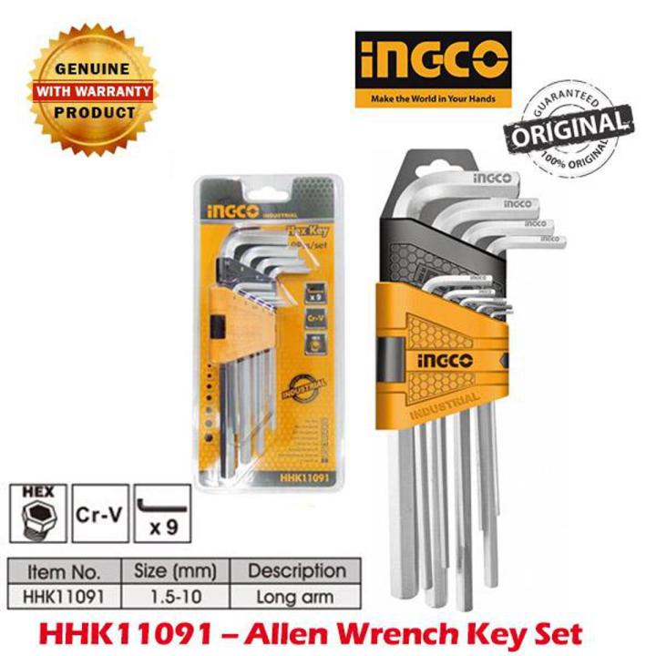 Ingco 9pcs Hex Key Set | Daraz.pk