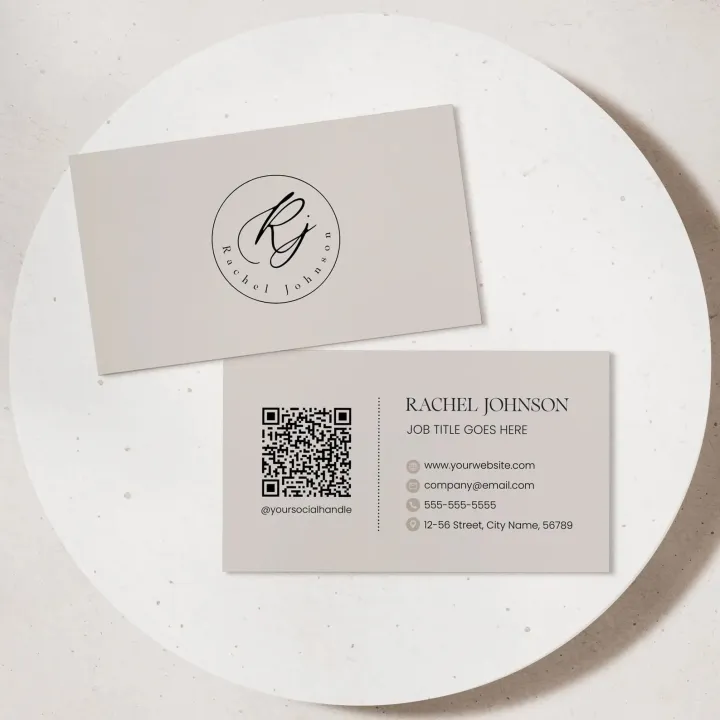 Custom 300 Business Visiting Card – 2x3.5 Inch Elegant Minimalist ...
