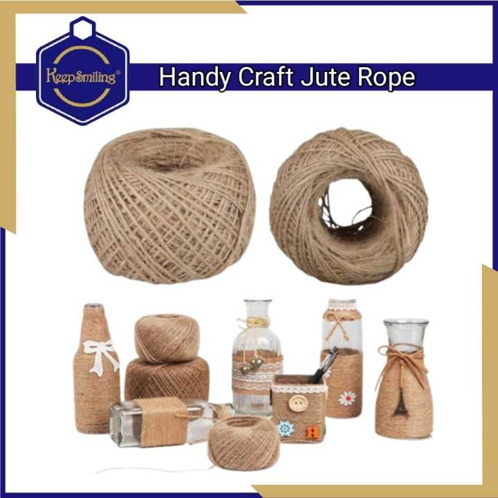 Keep Smiling Jute Roll 50M Jute Roll Rope Wrap Gift Rope Ribbon Twine ...