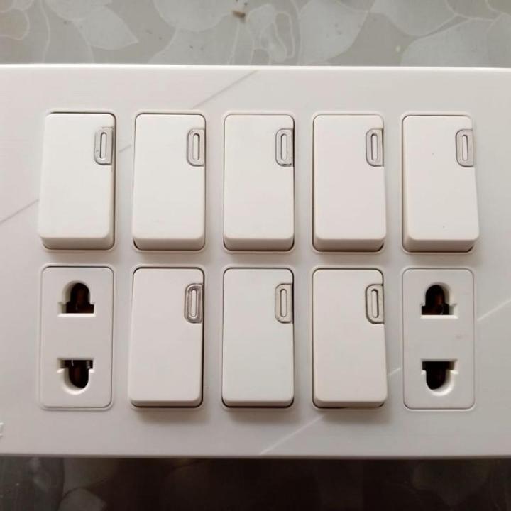 ECM Branded Royal white Metal series china fitting switch board | Daraz.pk