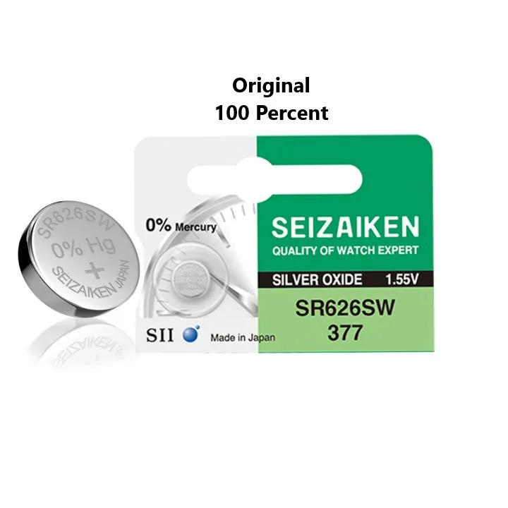 626 One Cell Original Japani Seizaiken 377 SR626SW Watch Battery Made ...