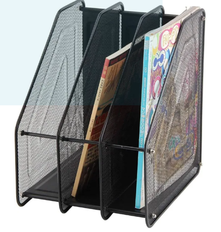 3 Section Divider File Paper Magazine Rack Holder Office Home Desktop ...