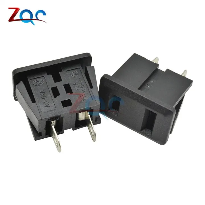 AC-02A 2 PIN US Plug Panel Mount US Outlet Power Socket Male Power Cord ...