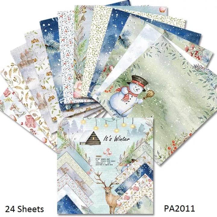Bello Craft 6x6 inch 24 Sheets Pattern paper / Craft Papers / Designer ...