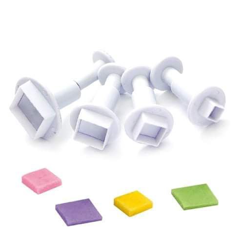 4pcs Square Shape Plunger Cutter Fondant Cutter | Daraz.pk