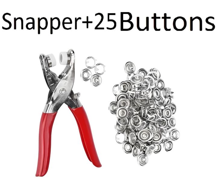 Hand Pliers Press Kit Stainless Steel Prong Button Snap Fasteners Set ...