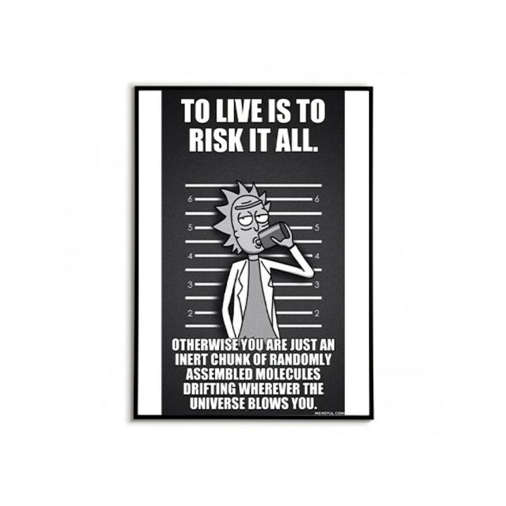 Rick & Morty Rick Sanchez TV Show Posters Vinyl Paper Quotes Vintage ...