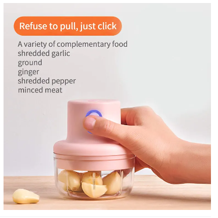 USB Chargeable Electric Chopper 250ml Portable Wireless Vegetable ...
