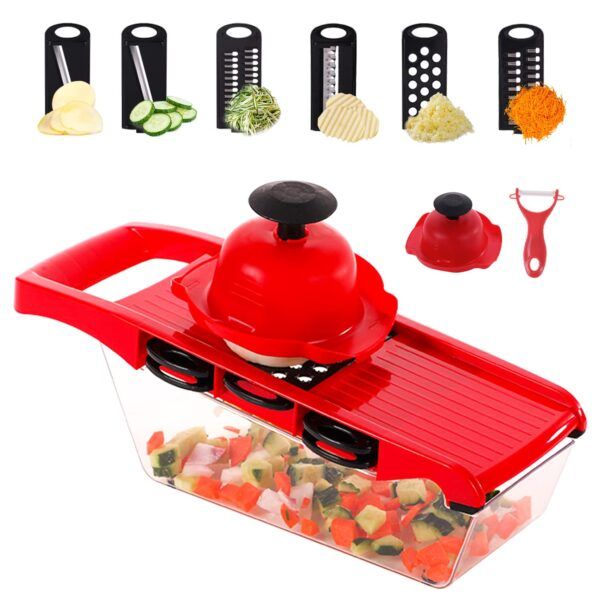 Versatile kitchen chopping tool | 10-in-1 vegetable and fruit slicer ...