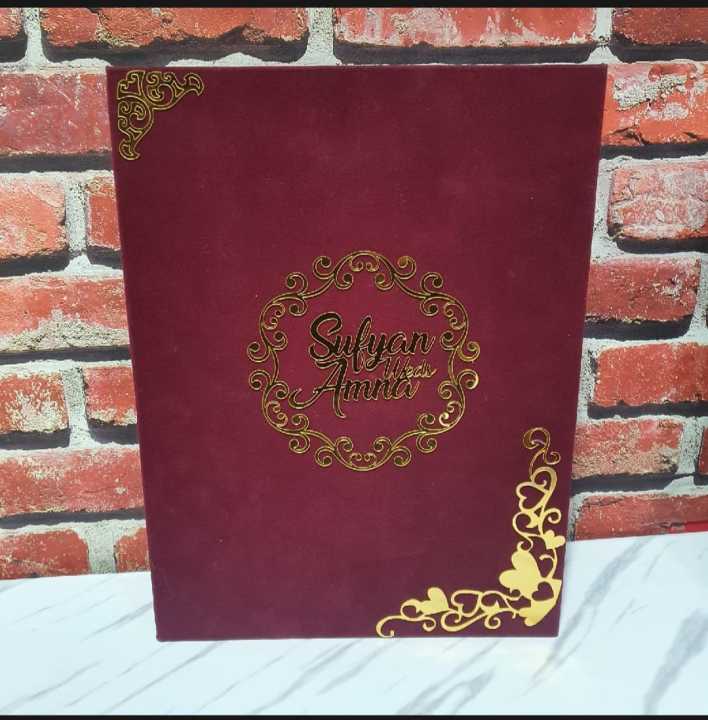 Customized Nikkah Booklet. Nikah Book. Personalized Nikah Booklet ...