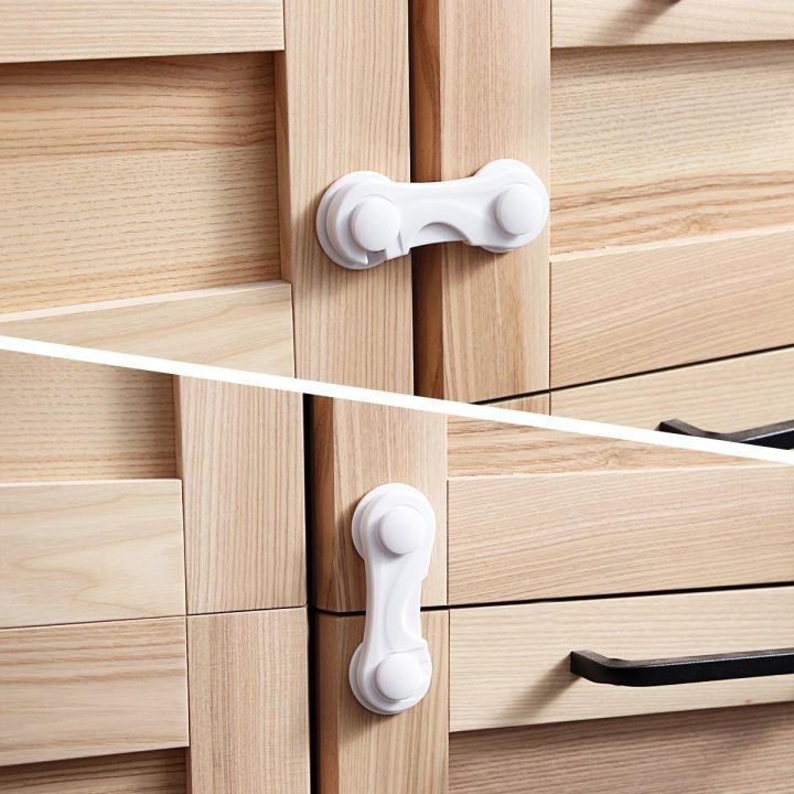 Pack of 2 Fixed Cabinet Latch Locks for Baby Proofing - KiddieGuard ...