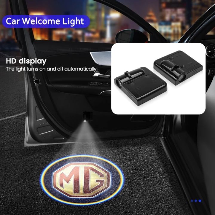 2pcs Car Door Logo Projection Light MG | Daraz.pk