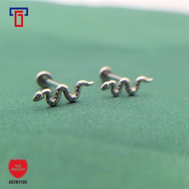 G23 Titanium Snake Lip Nail Ear Nail Tongue Nail Ear Bone Nail Whole ...