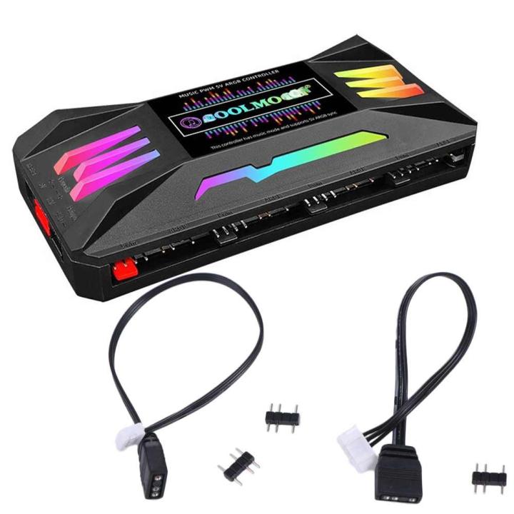 Plug In The Fan Interface ARGB 5V 3pin Controller With Adapter Pin For ...