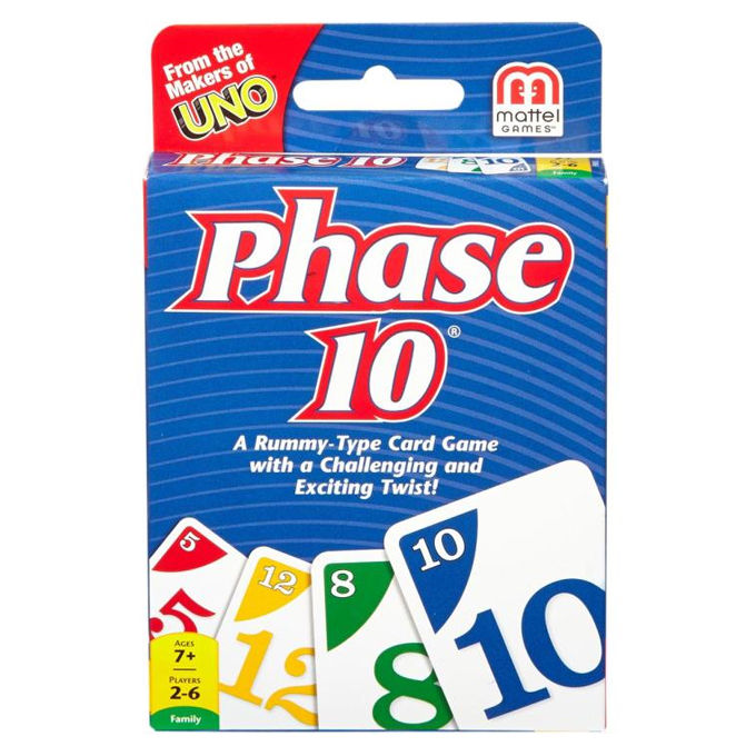 UNO Phase 10 Card Game Set - Multicolor Edition with 108 Cards, Family ...