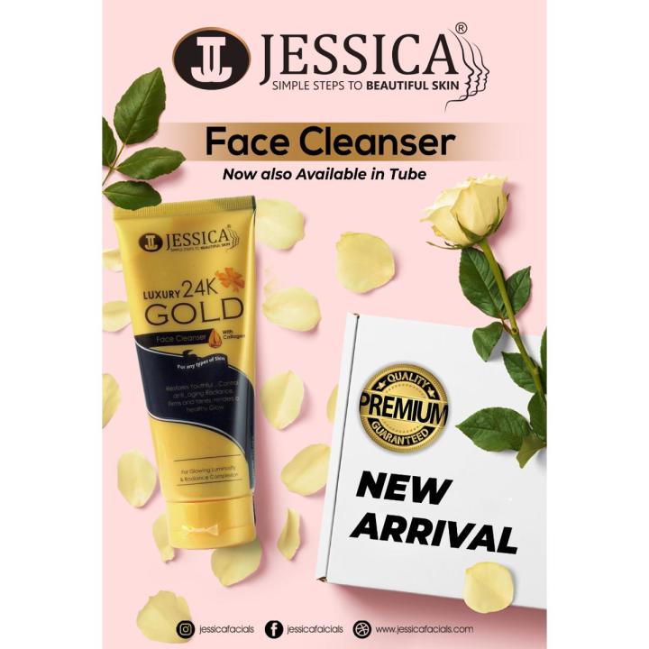 Jessica Luxury 24K Gold Facial Cleanser - 175ml | Daraz.pk