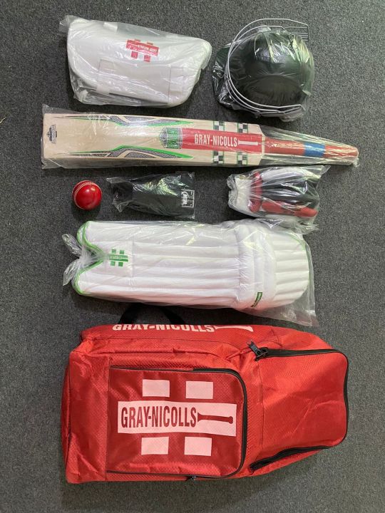 Complete Hard Ball Cricket Kit for 12 to 18 Years Old Boys - Black ...