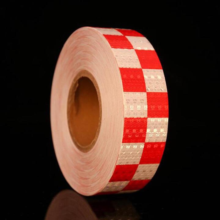 Car Safety Mark Warning Tape PVC Reflective Strip Arrow Lattice ...