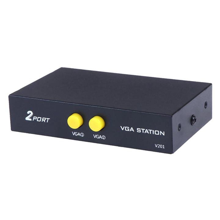 1PCS New 2 Port Computer VGA Switcher Sharer KVM Switch | ECartmax ...