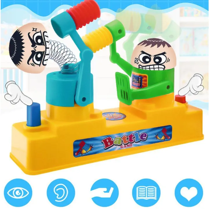 Novelty Contest 2 Player Hammer Battle Head Knocking Robot boxing Game ...