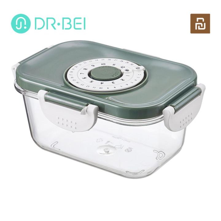 4-sided Lock Food Container Time Dial Food Storage Box with Good ...