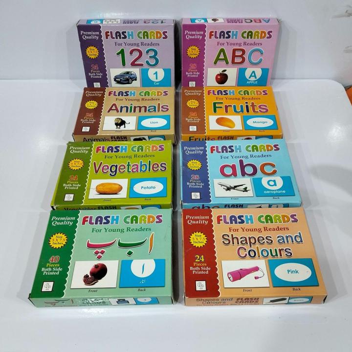 Flash Card 7 different cards | Daraz.pk
