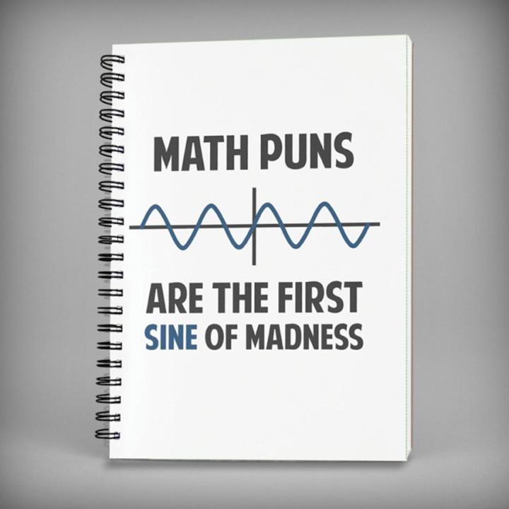 Math Puns Spiral Notebook - 7344 | Daraz.pk