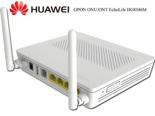 Huawei HG 8546M X-PON Fiber Optic Router Used ( IMPORTED )With Adapter ...