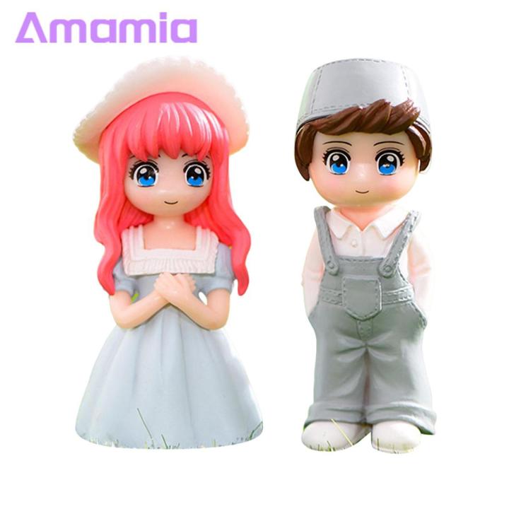 Amamia Lovers Figurines Realistic Appearance Lovely Nice-looking Small ...