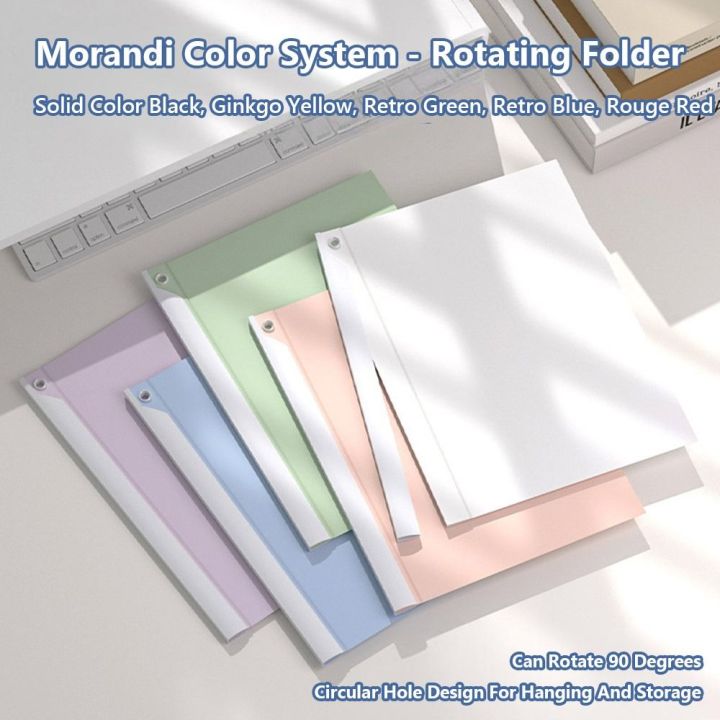 Simple A4 File Folder Rotating Rod Side Opening Rotating Rod Folder ...