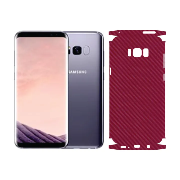 Samsung Galaxy S8 Plus+ Back Paper 360 Carbon Brown Sheet Anti-stain ...