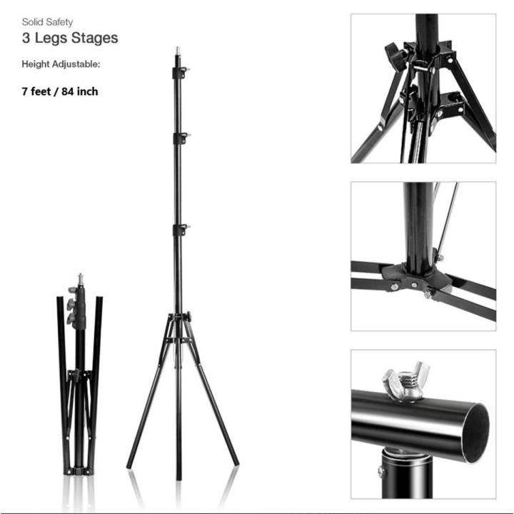7 Feet Tripod Stand with mobile holder - Aluminium Made - 7 Feet Tripod ...