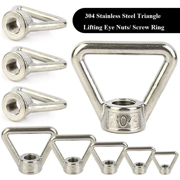 M24 Screws 304 Stainless Steel Eyebolt Ring Screw Ring Lifting Eye Nuts ...
