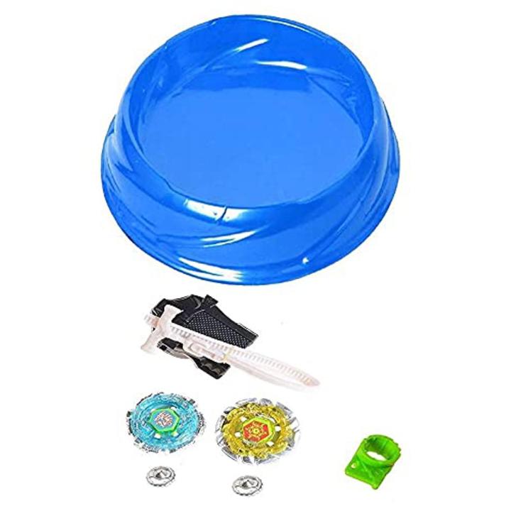 Beyblade Metal Fusion Clash Of Tornado Speed Top 4 Beys And 2 Launchers Set Daraz.pk