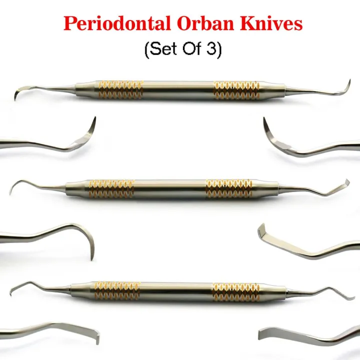 Premium Quality Dental Periodontal Orban Allen Kirkland Knife Gingivectomy Knives Gingival ...