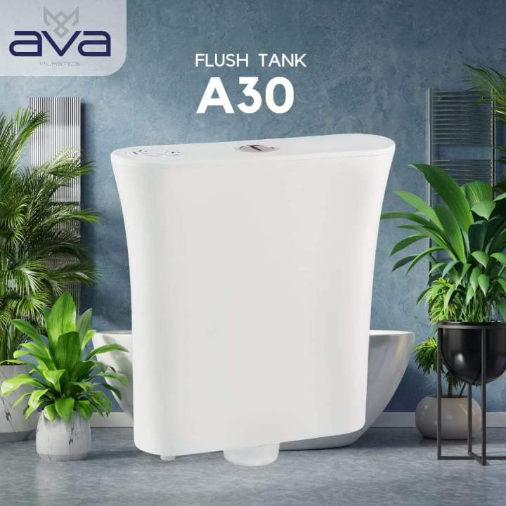 AVA Premium Wall Mounted Flash Tank – Pure Plastic Imported Toilet ...