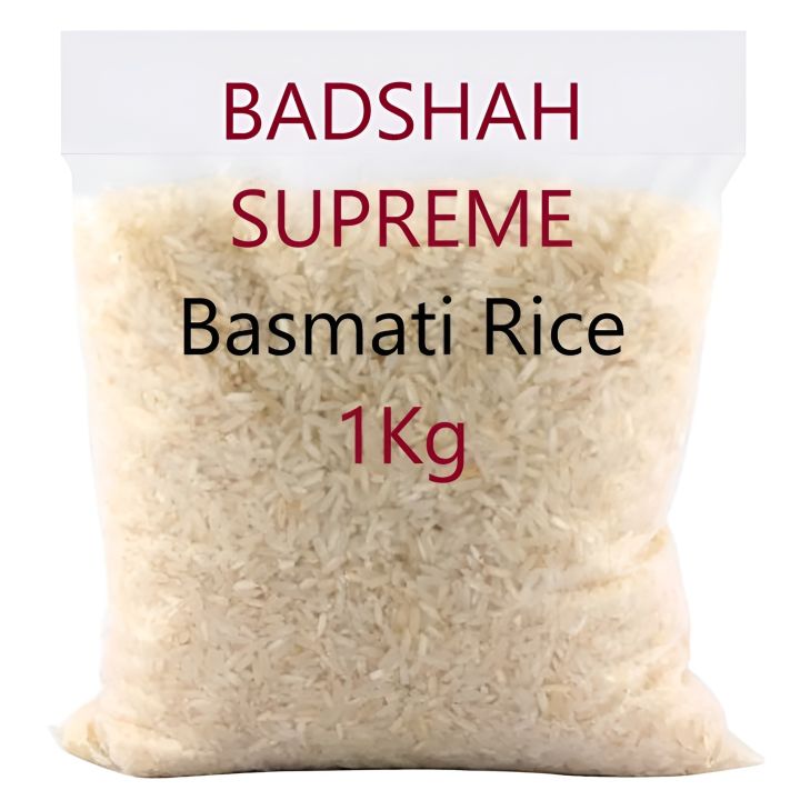 Badshah Supreme Basmati Rice 1 Kg Steam Rice Blended Delicious Taste ...