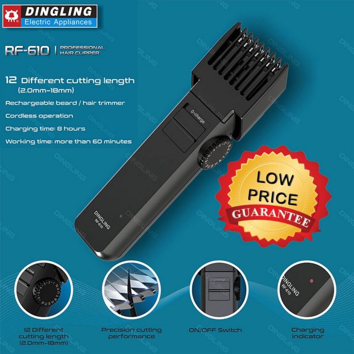 Dingling RF-610 Rechargeable Original Guaranteed Professional Hair And ...