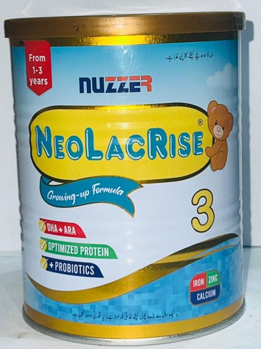 "NUZZER NEOLAC RISE 3 Growing Up Formula (1-3 Years) with Iron, Zinc ...