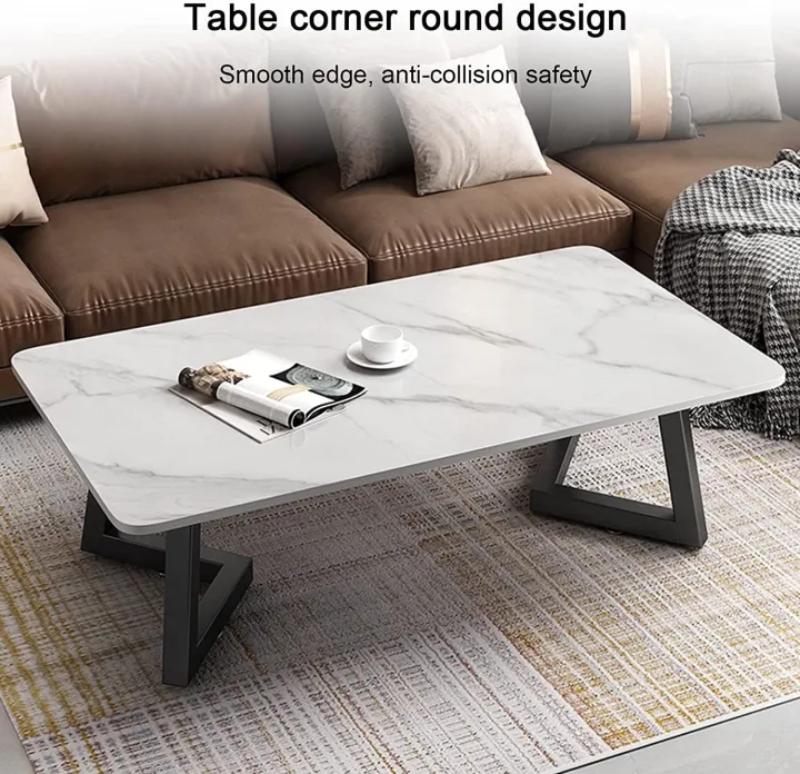 Rectangle Coffee Tables,Creative Marble End Table,Living Room Side ...