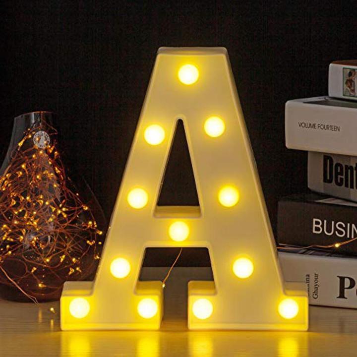 LED Letter Alphabet Battery Operated, and All Letter Available (A TO Z ...