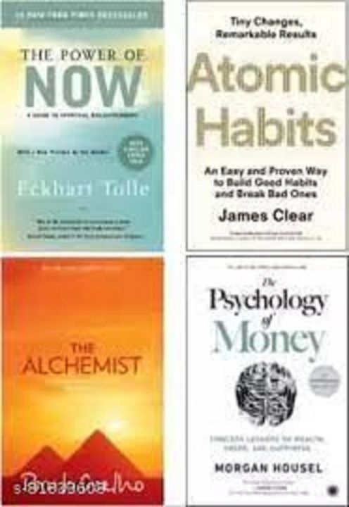 The Power Of Now, Atomic Habits, The Psychology Of Money, The Alchemist ...