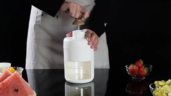 RN 200ml Electric Double Blade Ice Crusher Commercial Snow Cone ...